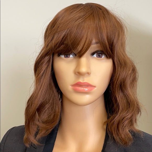 imOgen | Accessories | Nwt 2 Amber Chestnut Ginger Wig Beach Waves Bob ...
